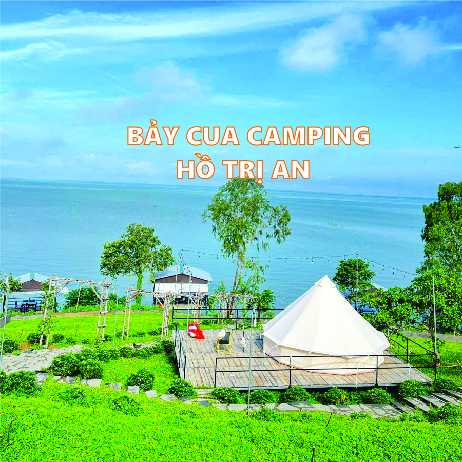 BẢY CUA CAMPING - THẢO NGUYÊN BÊN HỒ TRỊ AN - dulichcungthuong.com